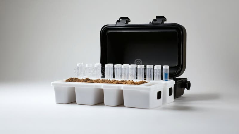 A Compact Laboratory Kit with Test Tubes and Sample Box. Ideal for ...