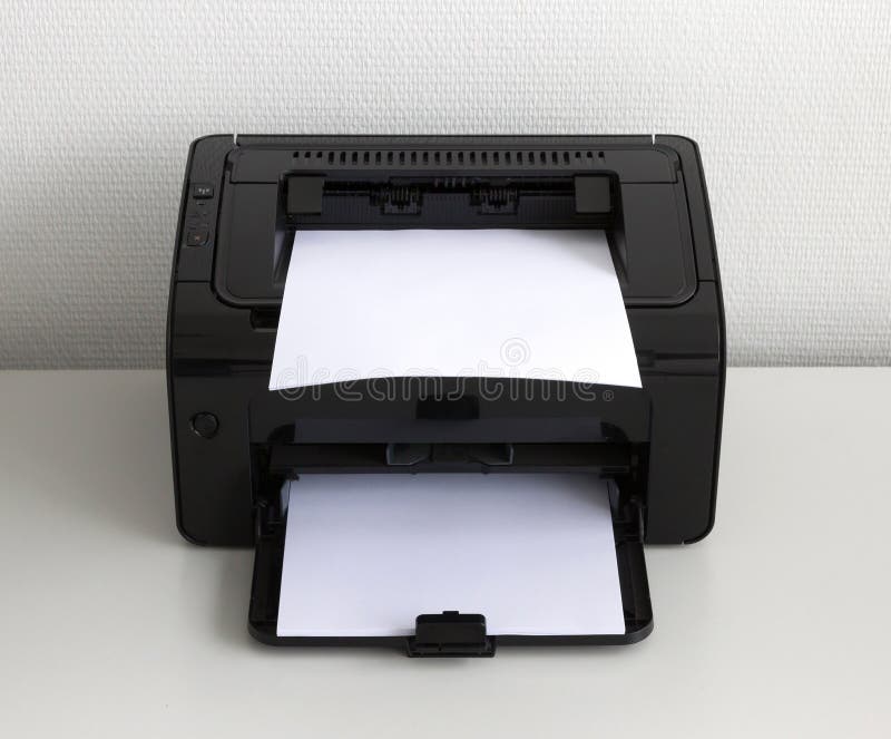 Compact laser home printer stock photo. Image of paper - 107877436