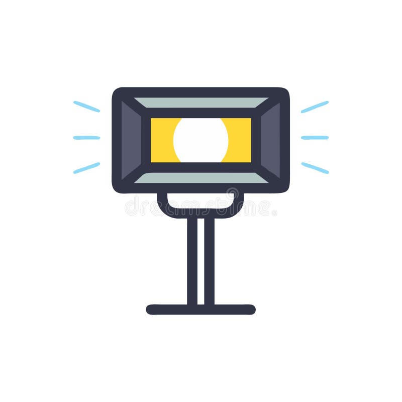 Compact LED Spotlight for Easy Use Stock Photo - Illustration of ...