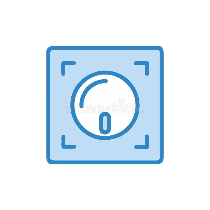 Compact Light Dimmer Switch for Easy Control Stock Illustration ...