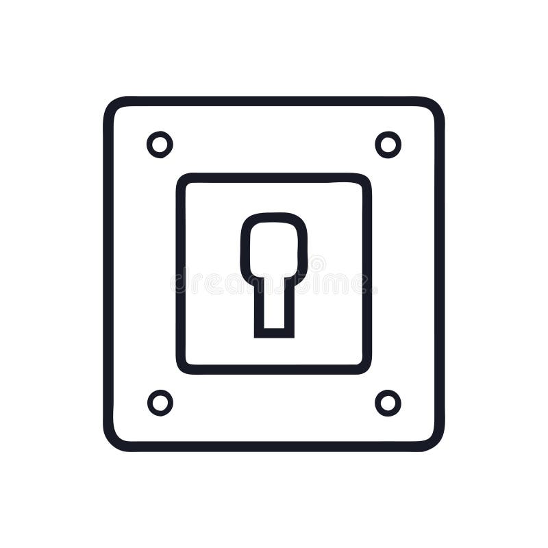 Compact Light Switch for Ease of Use Stock Vector - Illustration of ...