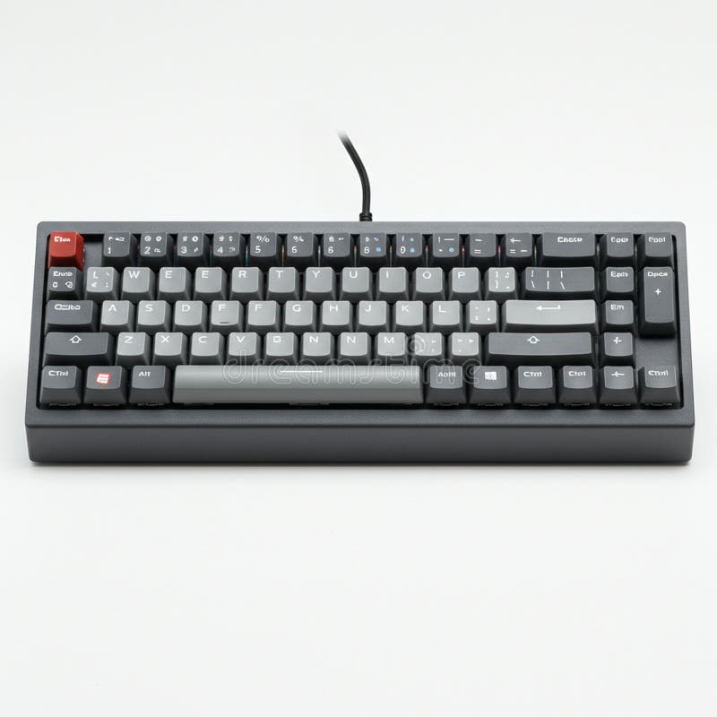 Compact Mechanical Keyboard with a Wired Connection Featuring ...
