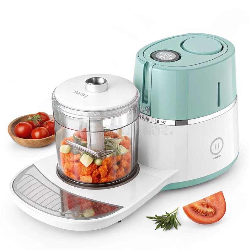 Compact Mini Food Chopper stock illustration. Illustration of chopper ...