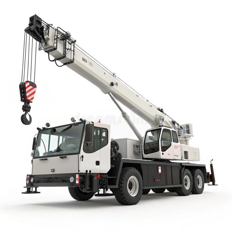 Compact Mobile Crane 3D Modeling PSD File Realistic Isolated Stock ...