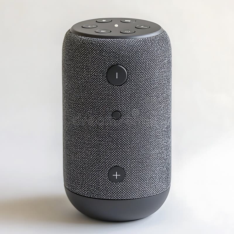 Compact Modern Bluetooth Speaker with Top Buttons and Soft Fabric Cover ...