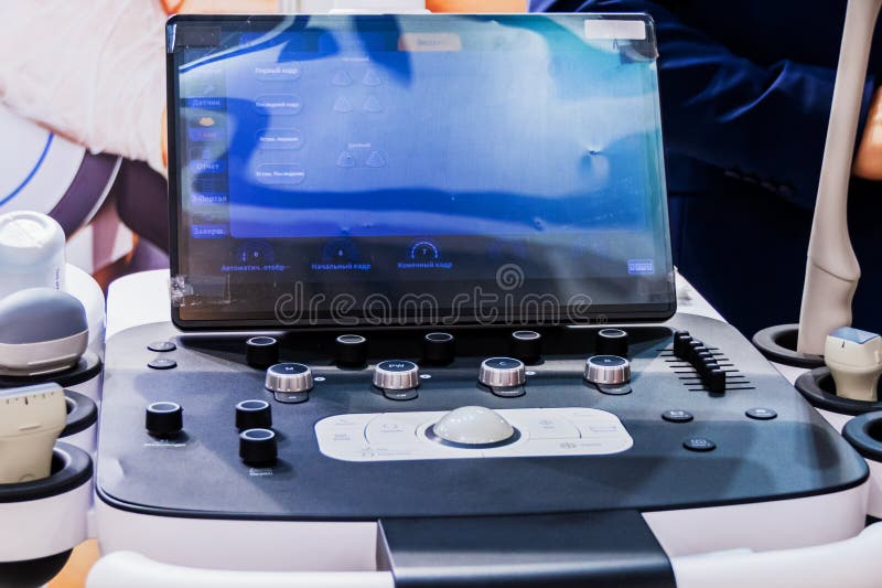 Compact Modern Device for Ultrasound Examination Stock Image - Image of ...