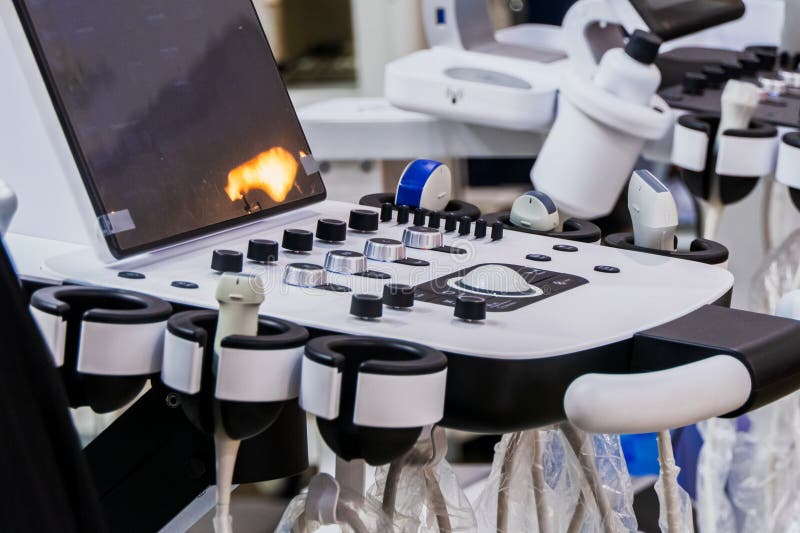 Compact Modern Device for Ultrasound Examination Stock Photo - Image of ...