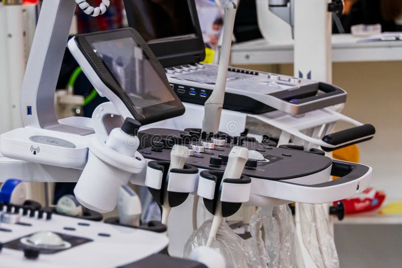 Compact Modern Device for Ultrasound Examination Stock Photo - Image of ...