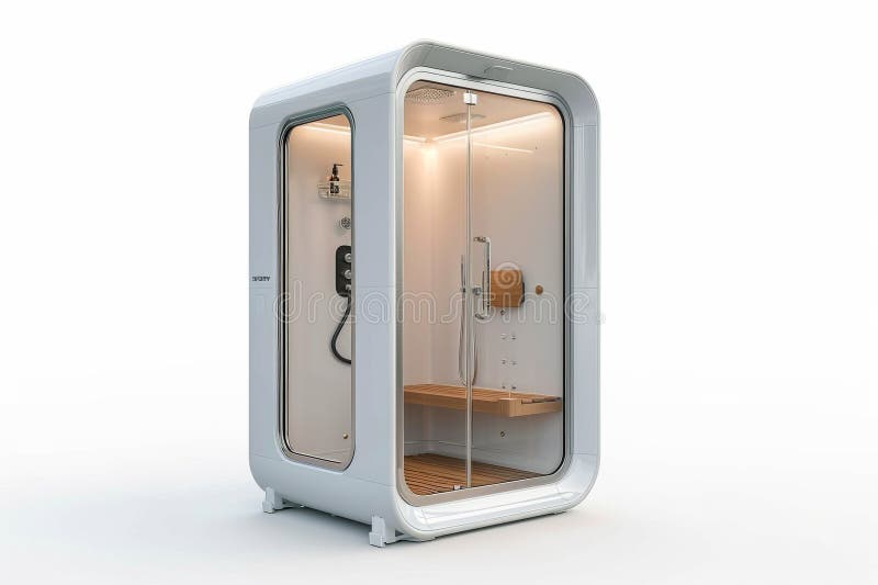 Modern Minimalistic Personal Workspace Booth. Compact and Sleek Design ...