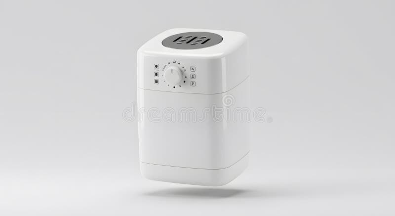 Compact and Modern White Laundry Appliance Design Concept: a Cube ...