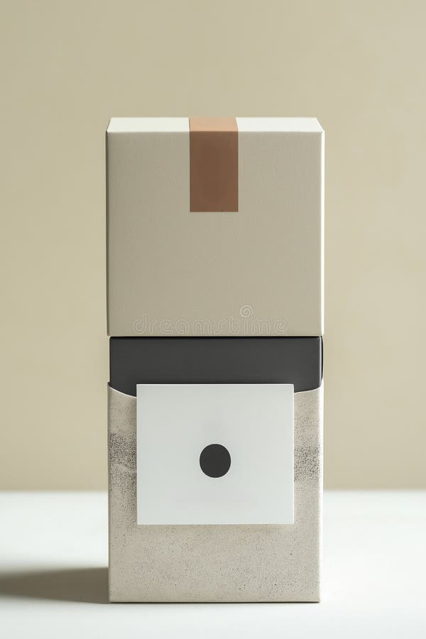 A Minimalist Packaging Design Featuring Neutral Colors and Simple ...