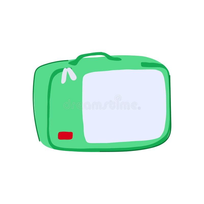 Compact Packing Cube Cartoon Vector Illustration Stock Illustration ...