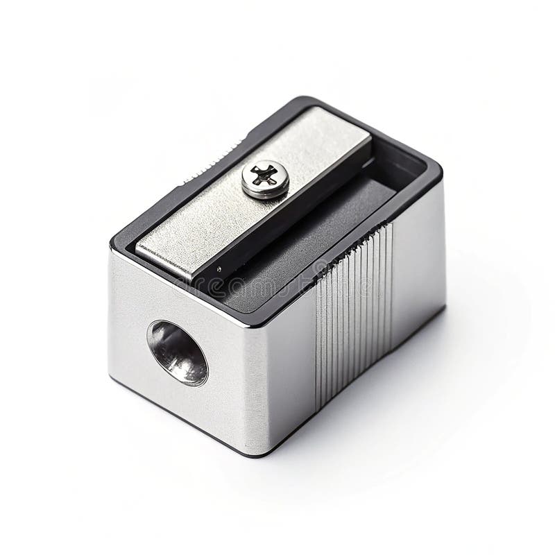 Compact Pencil Sharpener Isolated on White Background Stock ...