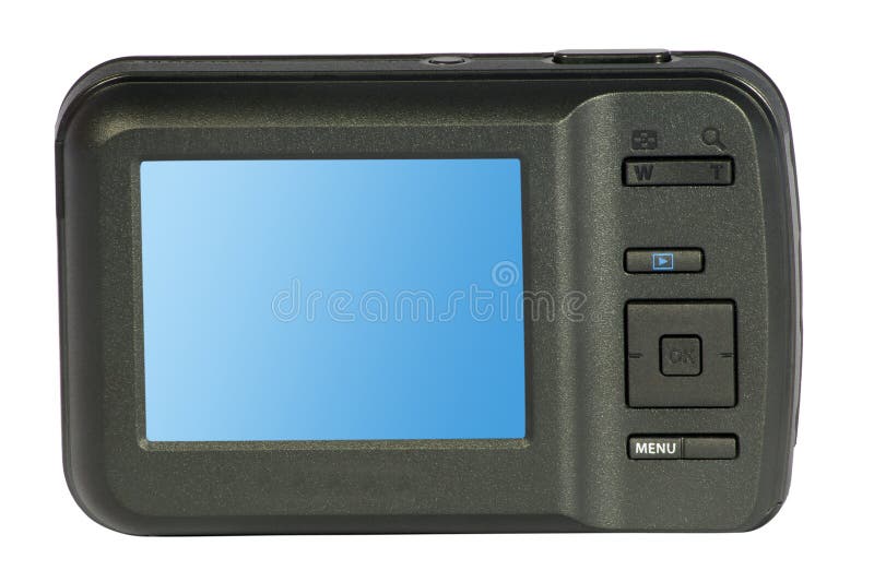 Blank Screen on a Compact Digital Camera Stock Image - Image of gadget ...
