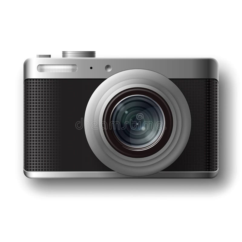 Compact Photo camera stock vector. Illustration of icon - 90865347