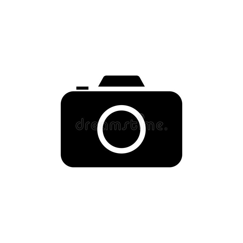 Compact Photo or Video Camera, DSLR Solid Flat Vector Icon Isolated on ...