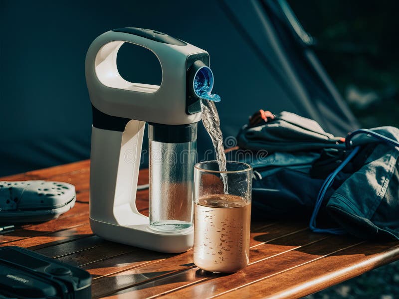 Compact Portable Water Filtration System for Outdoor Adventures Stock ...