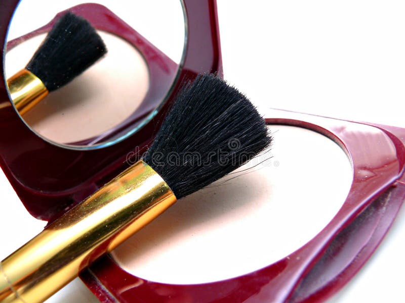 Compact powder box stock photo. Image of women, makeup - 18705416