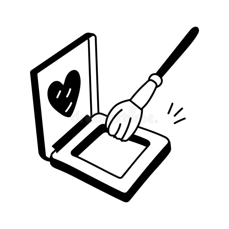 Compact Powder, Well Designed Icon of Face Powder Stock Vector ...