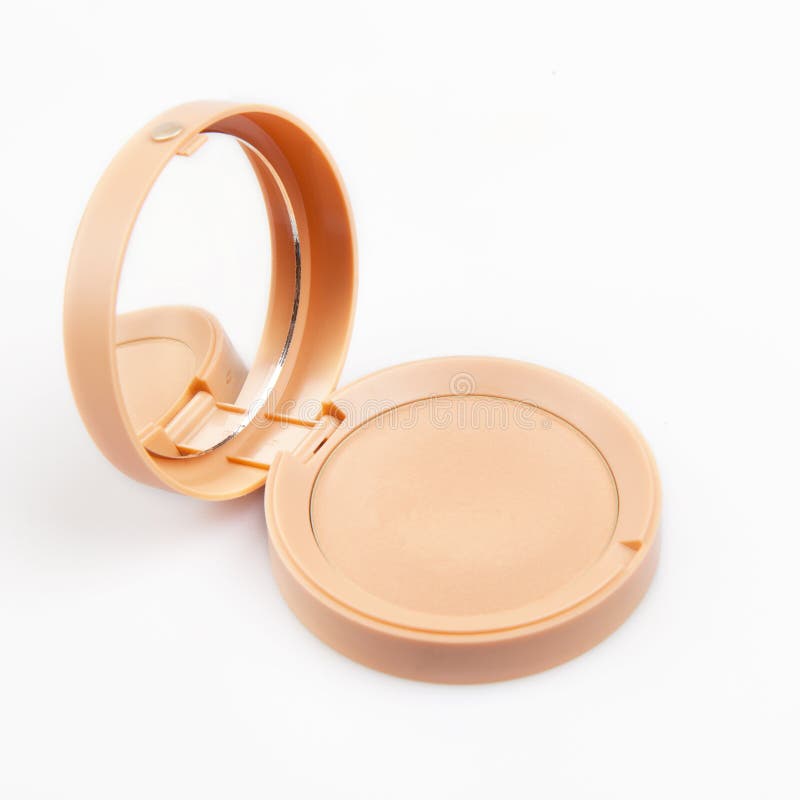 Compact powder on white stock photo. Image of accessory - 29489634