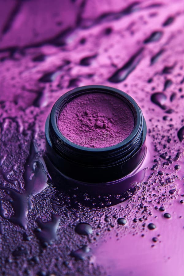Compact Powders Reflecting in a Dreamlike Pool of Liquid Light. Stock ...
