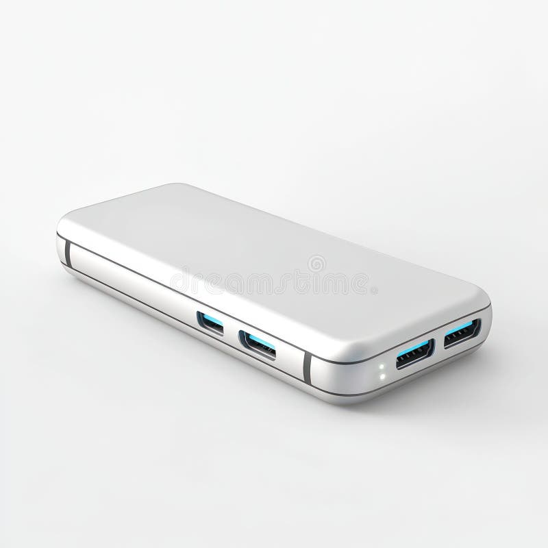 Compact Power Bank stock illustration. Illustration of convenient ...
