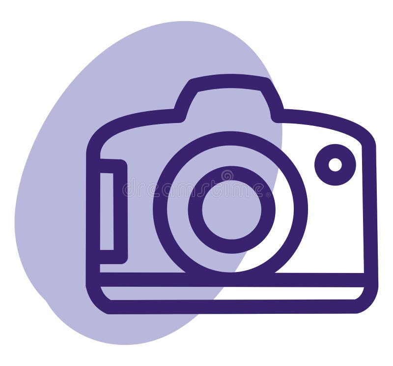 Compact Purple Camera, Icon Stock Vector - Illustration of zoom ...