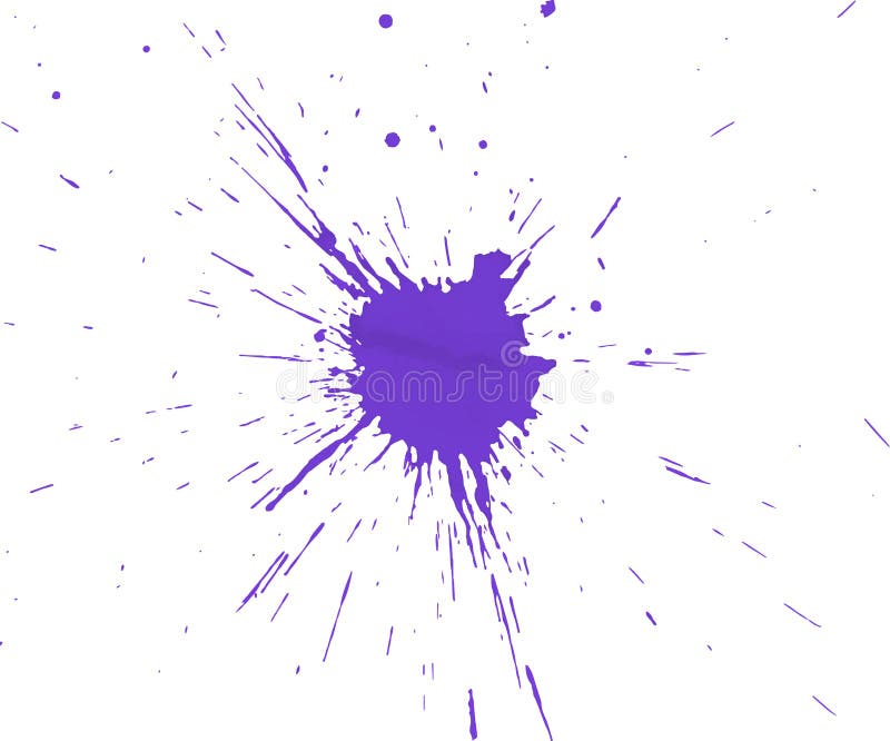 Compact Purple Paint Spot with Fine Lines. Stock Illustration ...