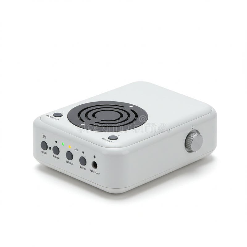 Compact, Rectangular Electronic Device Featuring a Prominent Speaker ...