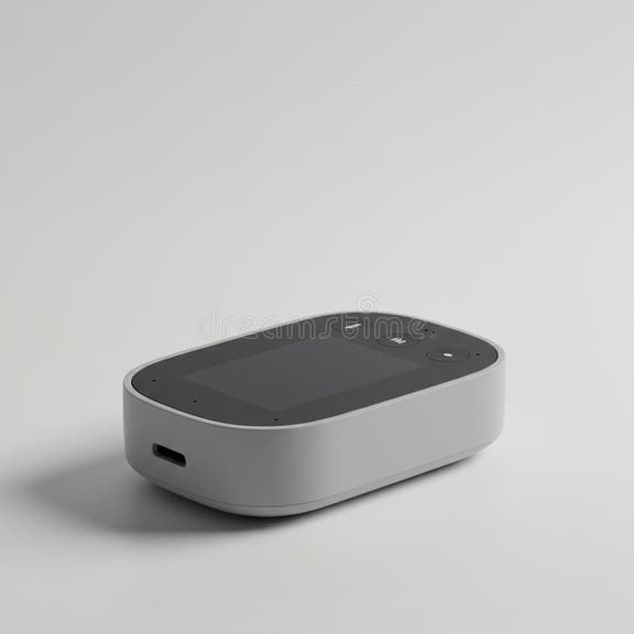 Compact, Rectangular Electronic Device with Rounded Corners, Featuring ...