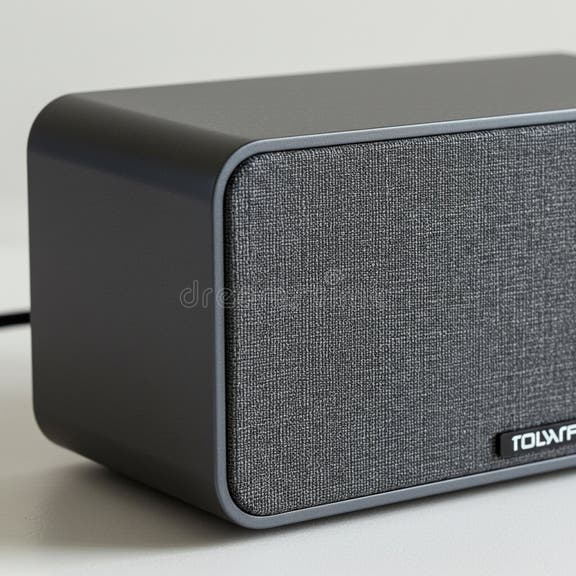 A Compact, Rectangular Speaker with a Sleek Black Matte Finish. the ...