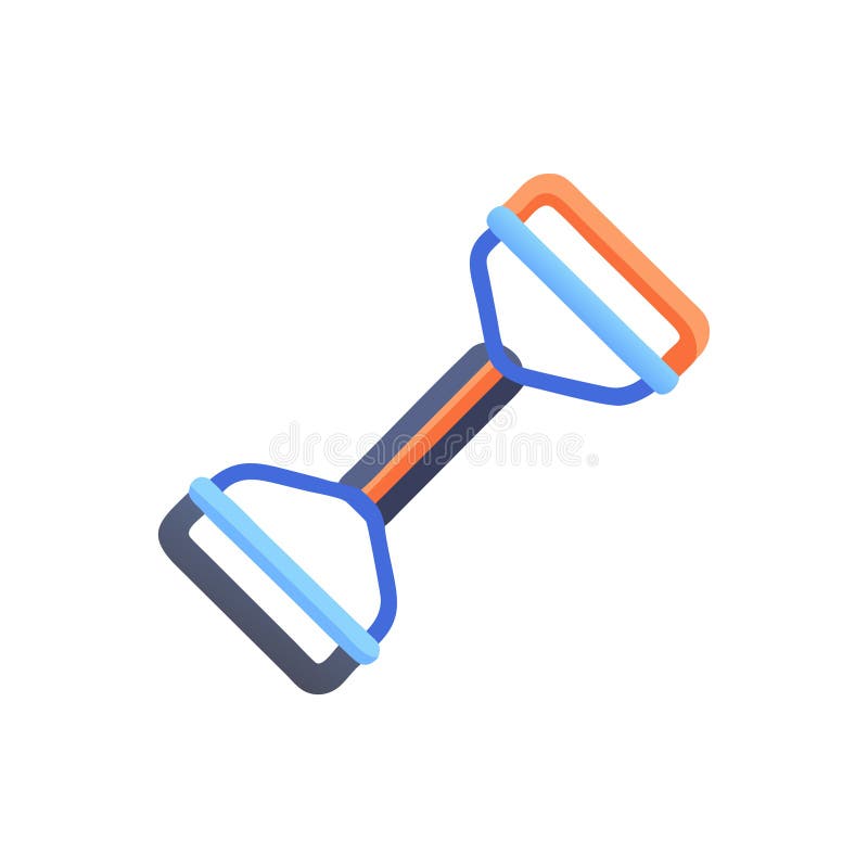 Compact Resistance Rowing Band Icon Stock Illustration - Illustration ...