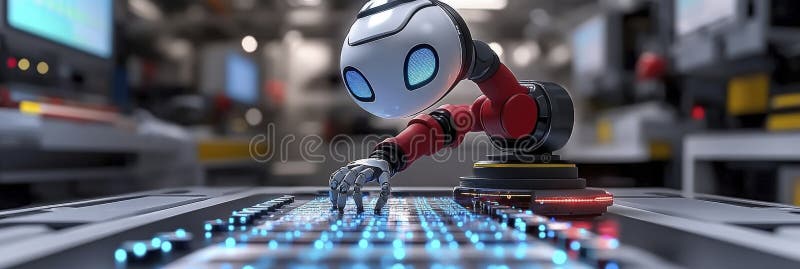 Compact Robot Assembling Circuit Board with Precision Stock ...