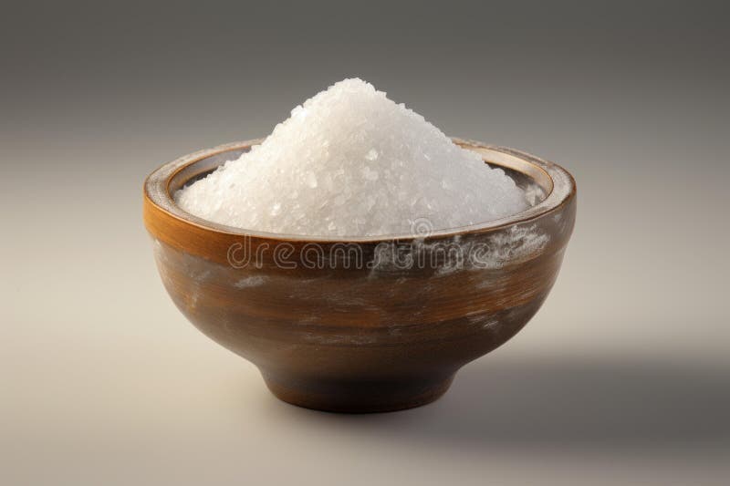 Compact Salt Bowl. Generate Ai Stock Photo - Image of isolated, mineral ...
