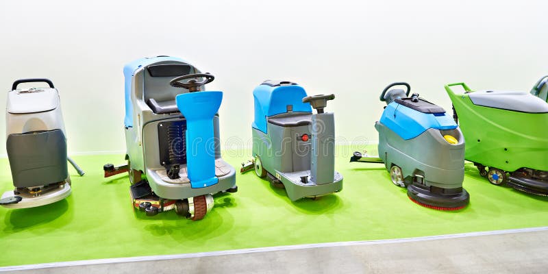 Compact Scrubber Drier Machines Stock Image - Image of floor ...