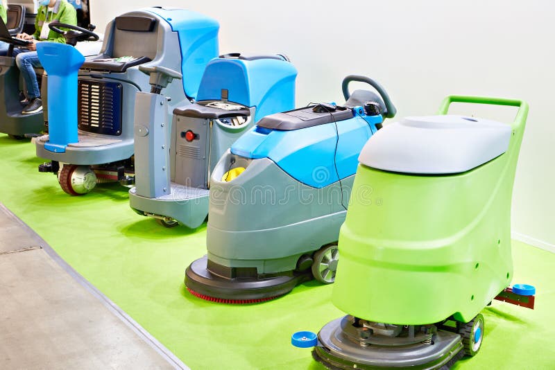 Compact Scrubber Drier Machines Stock Image - Image of exhibition ...