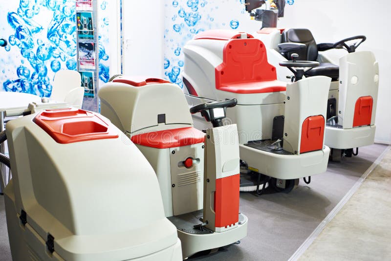 Compact Scrubber Drier Machines Stock Image - Image of compact ...