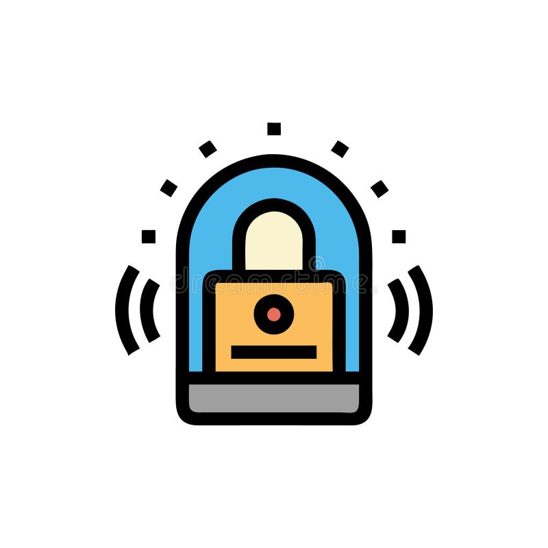 Compact Security Alarm for Easy Installation Stock Illustration ...