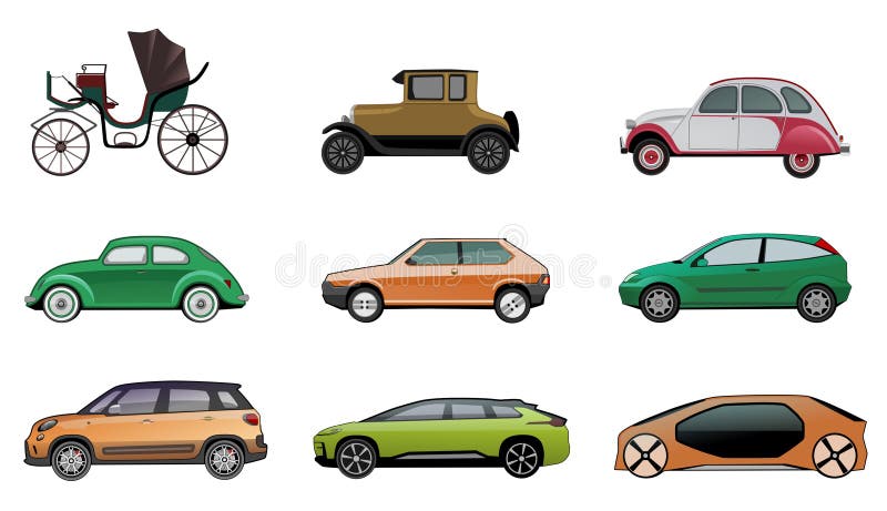 Car Evolution Stock Illustrations – 937 Car Evolution Stock ...