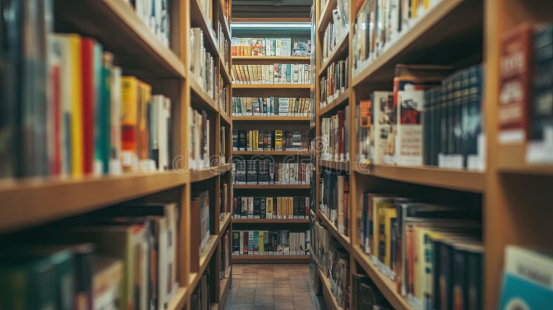 Compact Shelving Solution in Narrow Interior Space. Stock Photo - Image ...