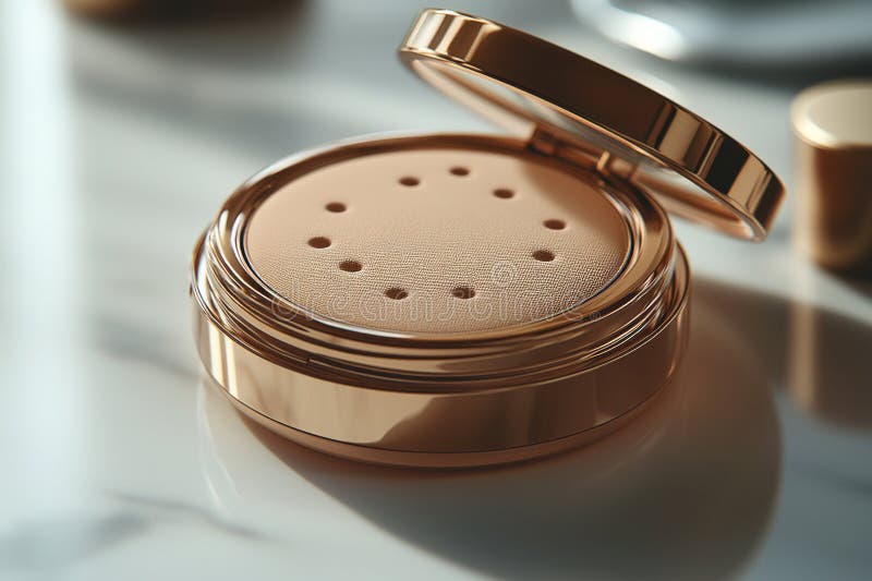 Compact Showcases Neutral Medium Toned Face Powder Smooth Matte Surface ...