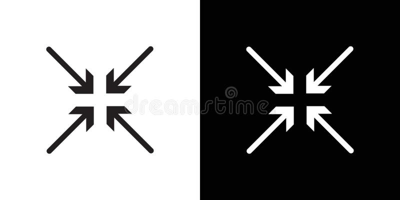 Compact Size Icon Thin Line Flat Illustration Stock Vector ...