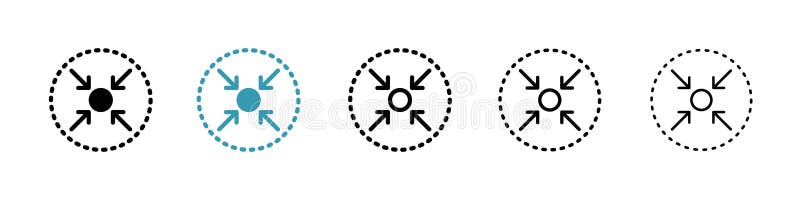 Compact Size Icon Vector Set on White Background Stock Vector ...
