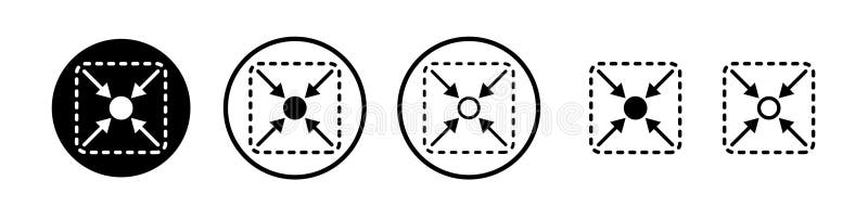 Compact Size Line Icon Isolated on White Background Stock Vector ...