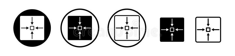 Compact Size Line Icon Isolated on White Background Stock Vector ...