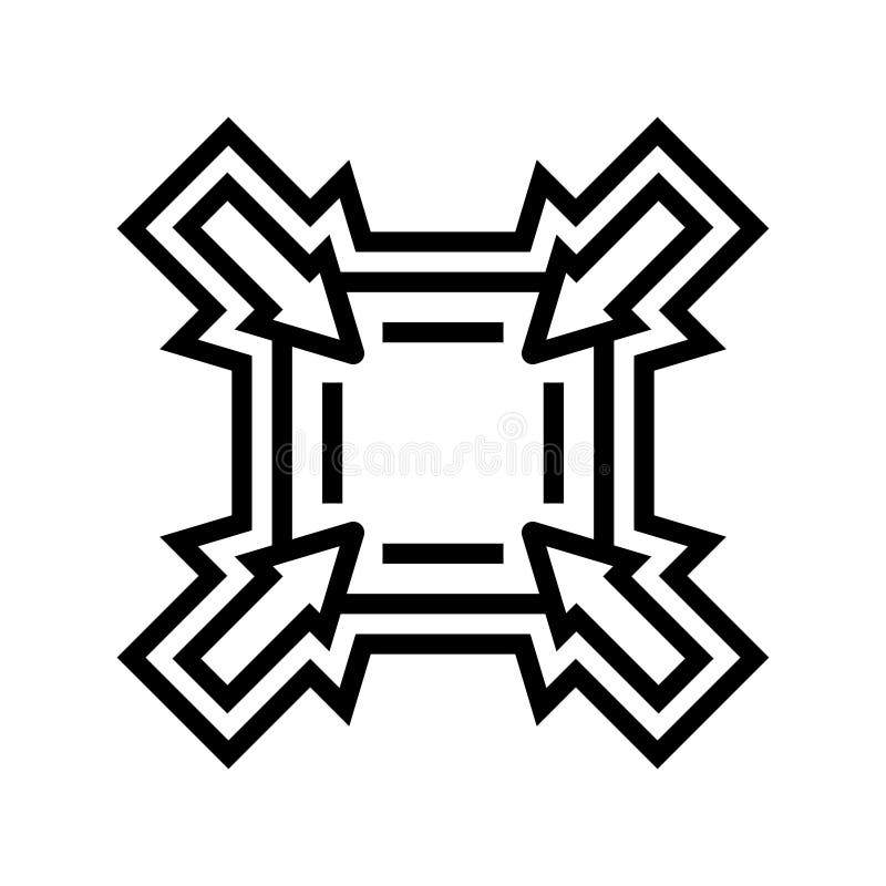 Compact Size Line Icon Vector Illustration Stock Illustration ...