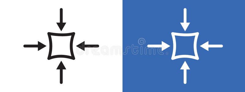 Compact Size Logo Sign Set Vector Outline Stock Vector - Illustration ...