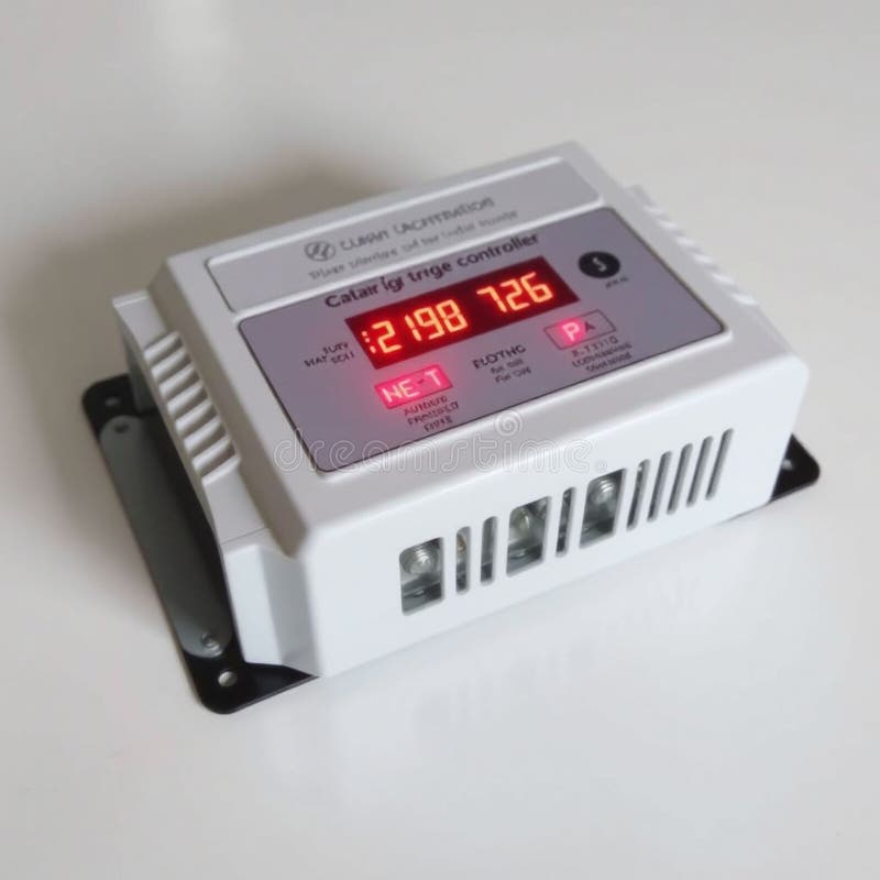 A Compact Solar Charge Controller Featuring LED Indicators Stock ...