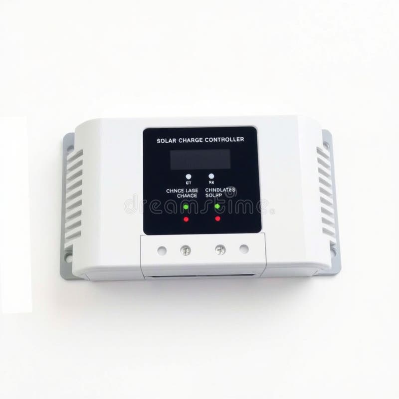 A Compact Solar Charge Controller Featuring LED Indicators Stock ...