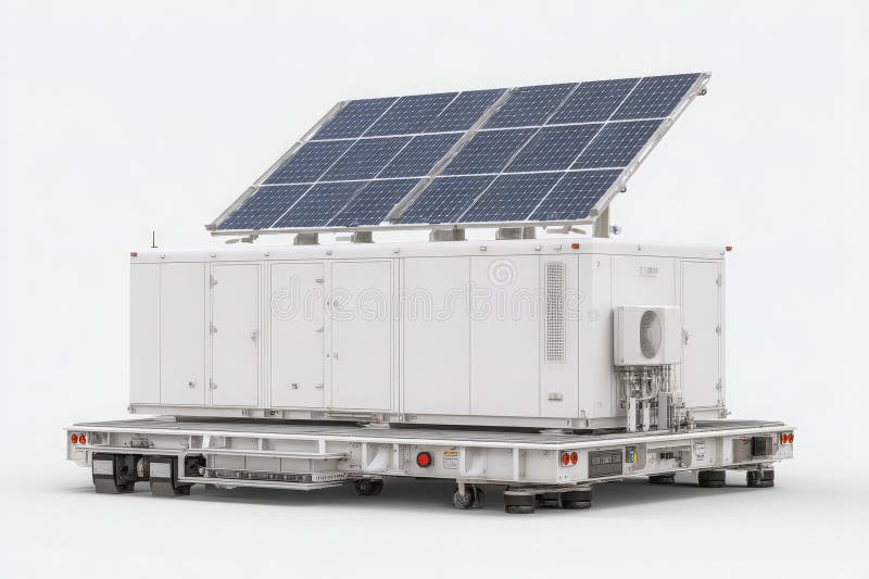 Portable Solar Energy Generator with Multiple Solar Panels Operating ...